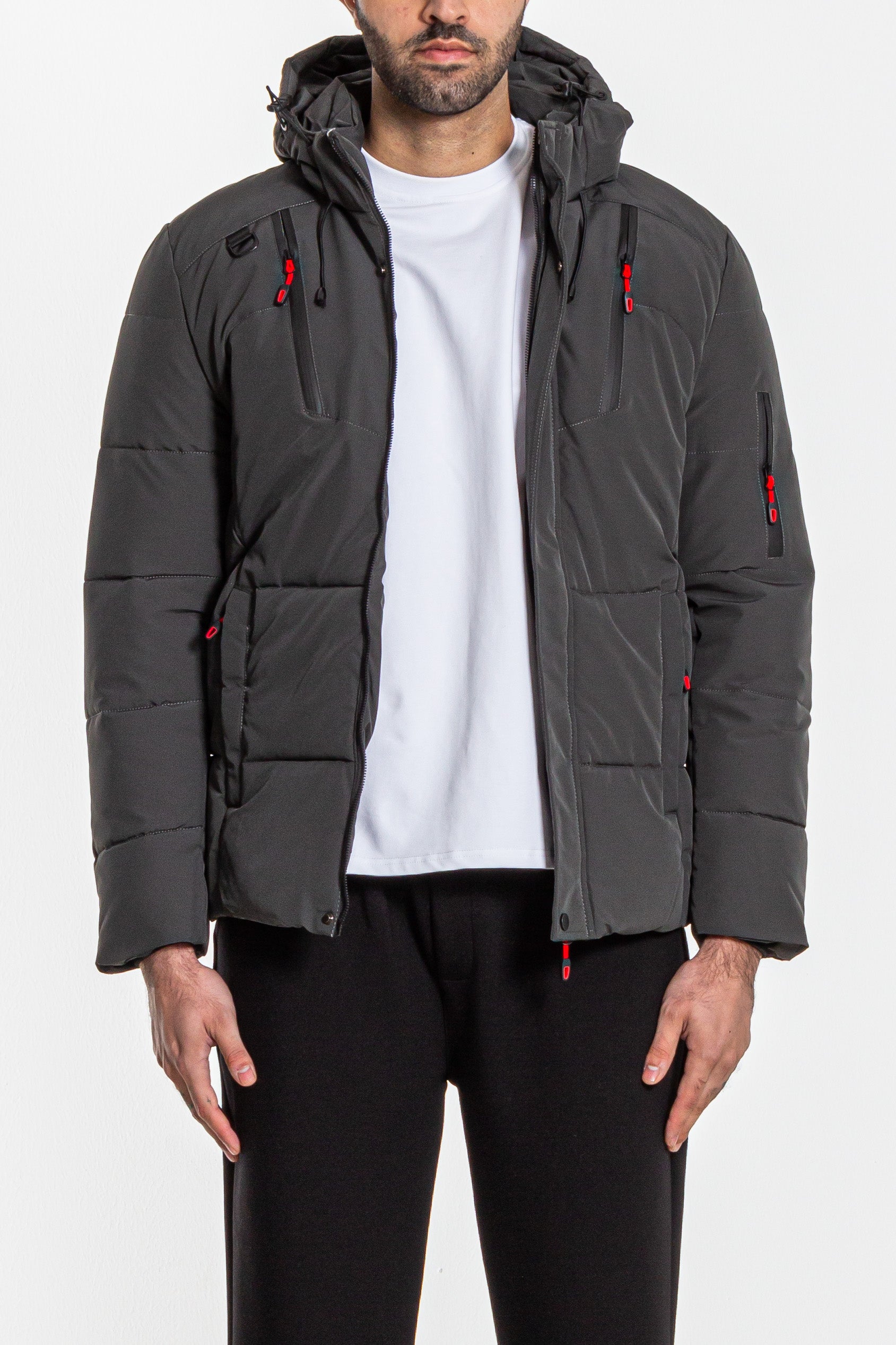 HOODED PUFFER JACKET – SHAPES | UAE | Shop for the Latest Clothes & Fashion