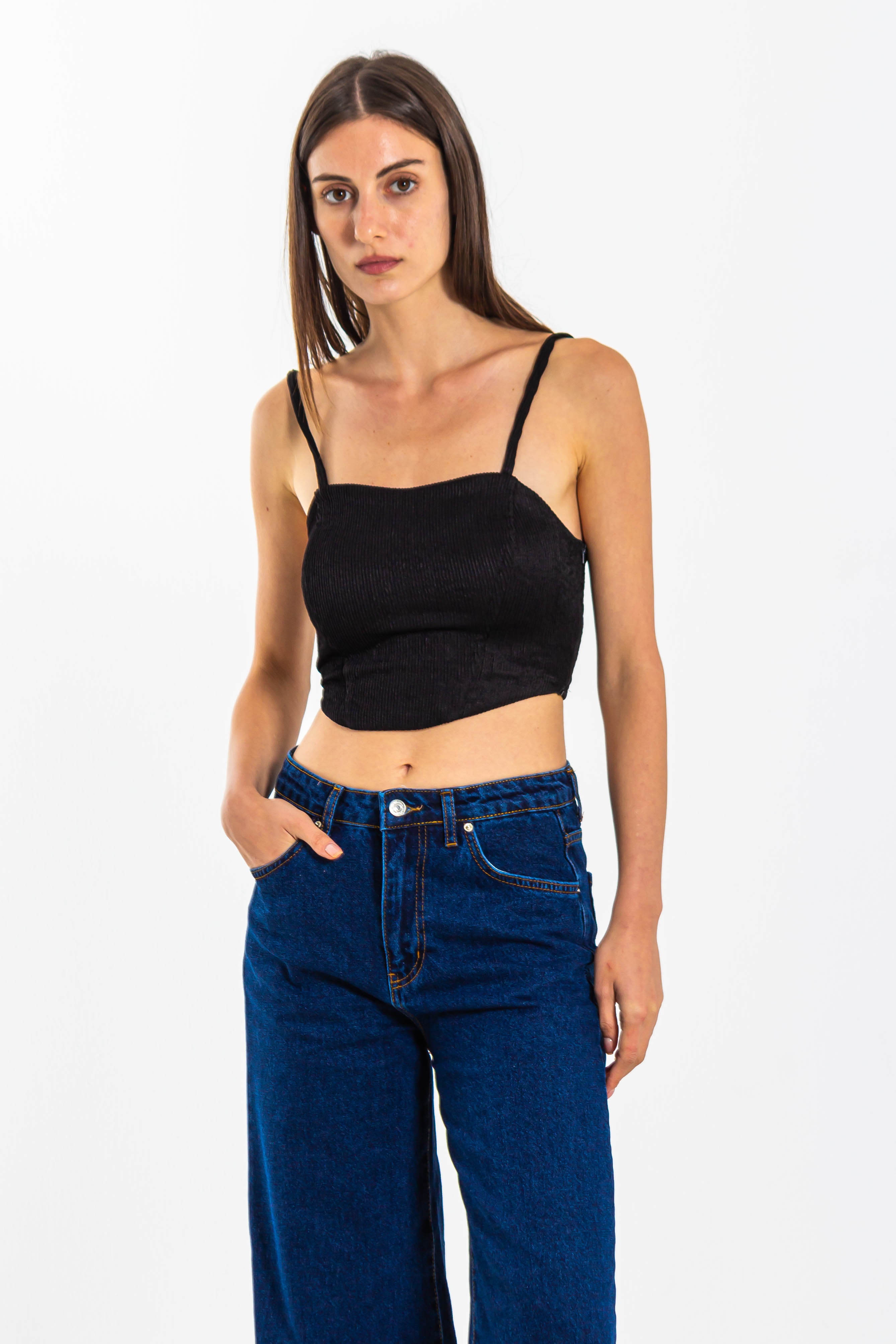 RIBBED CROP TOP – SHAPES | UAE | Shop for the Latest Clothes & Fashion